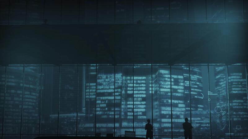 Blueprint of AI in data visualization, displayed on an office laptop ...