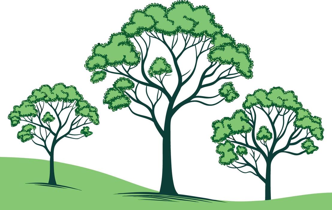Tree Line Vector Art, Icons, and Graphics for Free Download