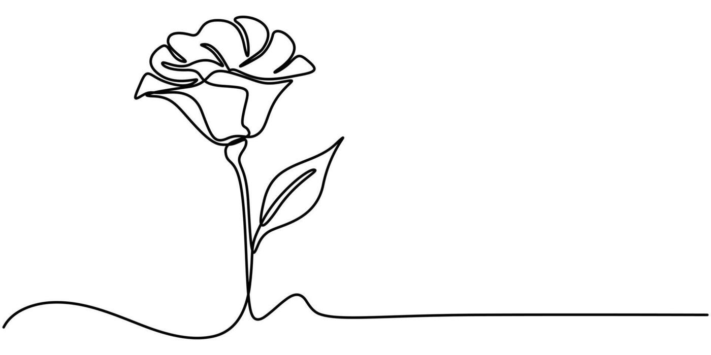 Black Line Flower Vector Art, Icons, and Graphics for Free Download