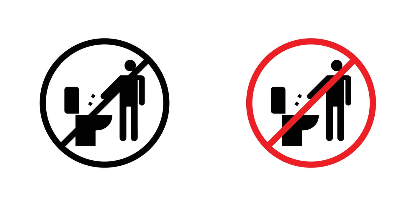Do Not Throw Paper In The Toilet Vector Art, Icons, and Graphics for Free Download