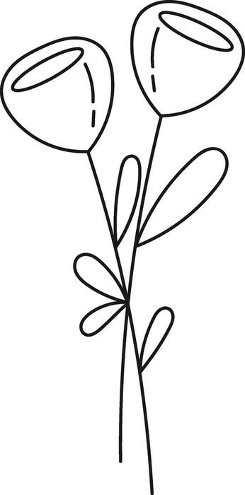 Black Line Flower Vector Art, Icons, and Graphics for Free Download