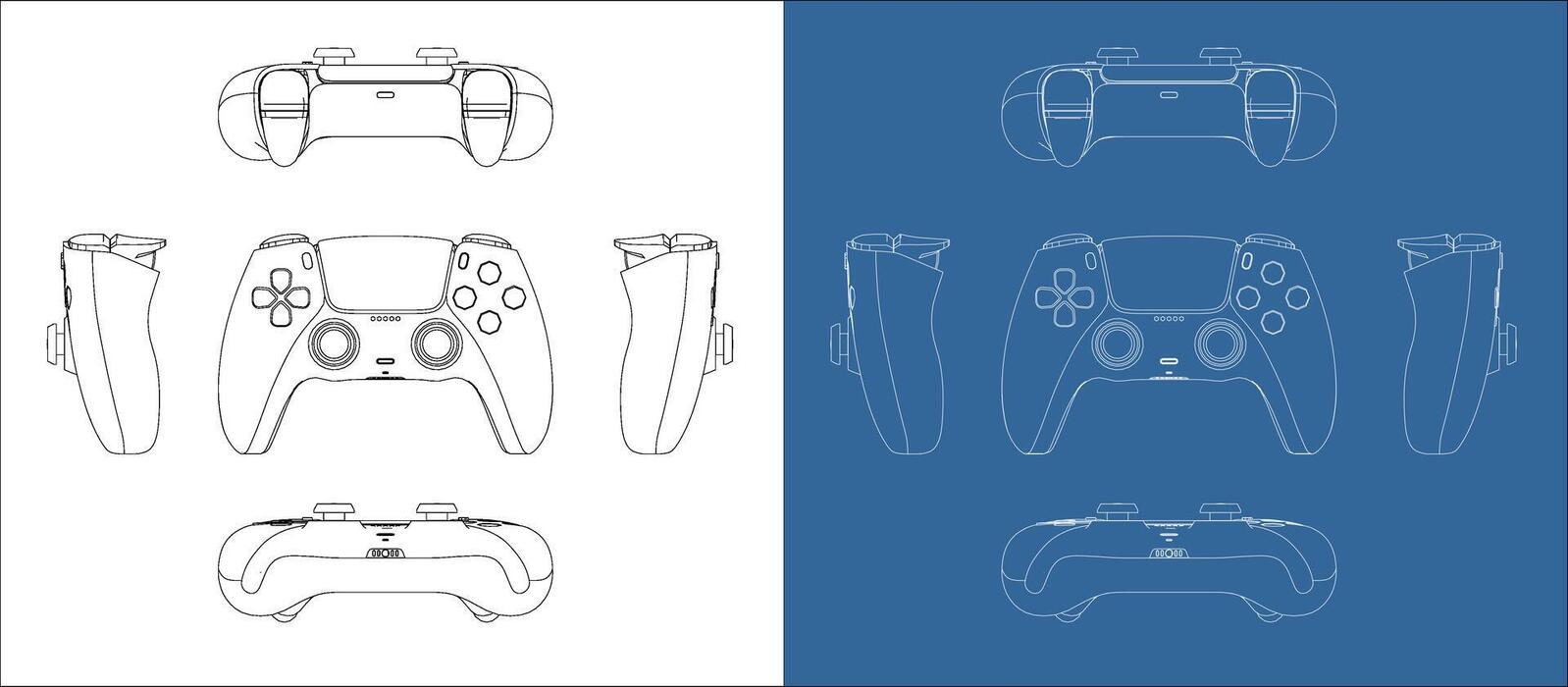 Game Controller Outline Vector Art, Icons, and Graphics for Free Download