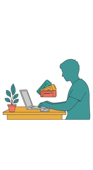 Person Using Computer Vector Art, Icons, and Graphics for Free Download
