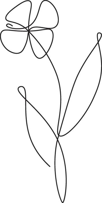 Black Line Flower Vector Art, Icons, and Graphics for Free Download