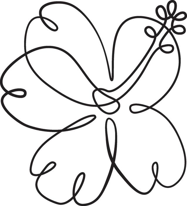 Black Line Flower Vector Art, Icons, and Graphics for Free Download