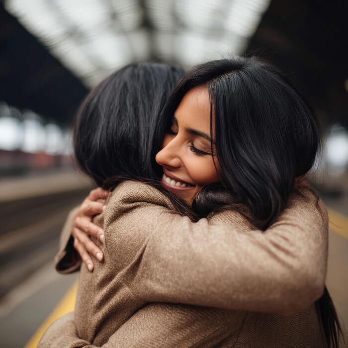 Two People Hugging Stock Photos, Images and Backgrounds for Free Download