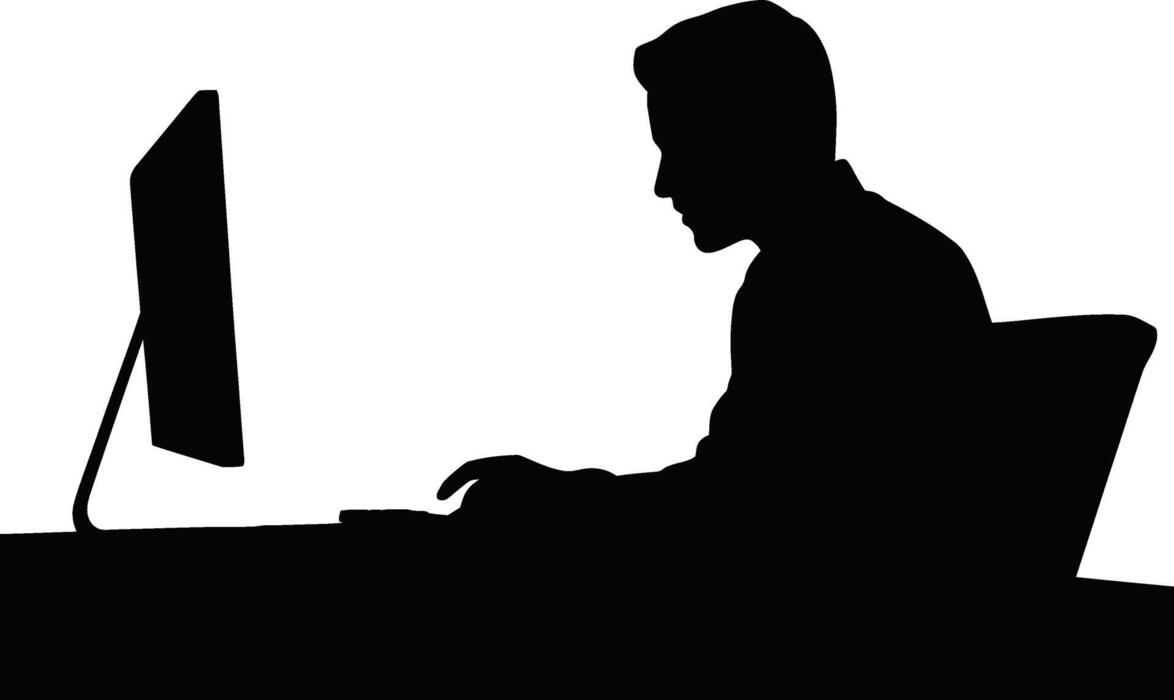 Man Computer Vector Art, Icons, and Graphics for Free Download