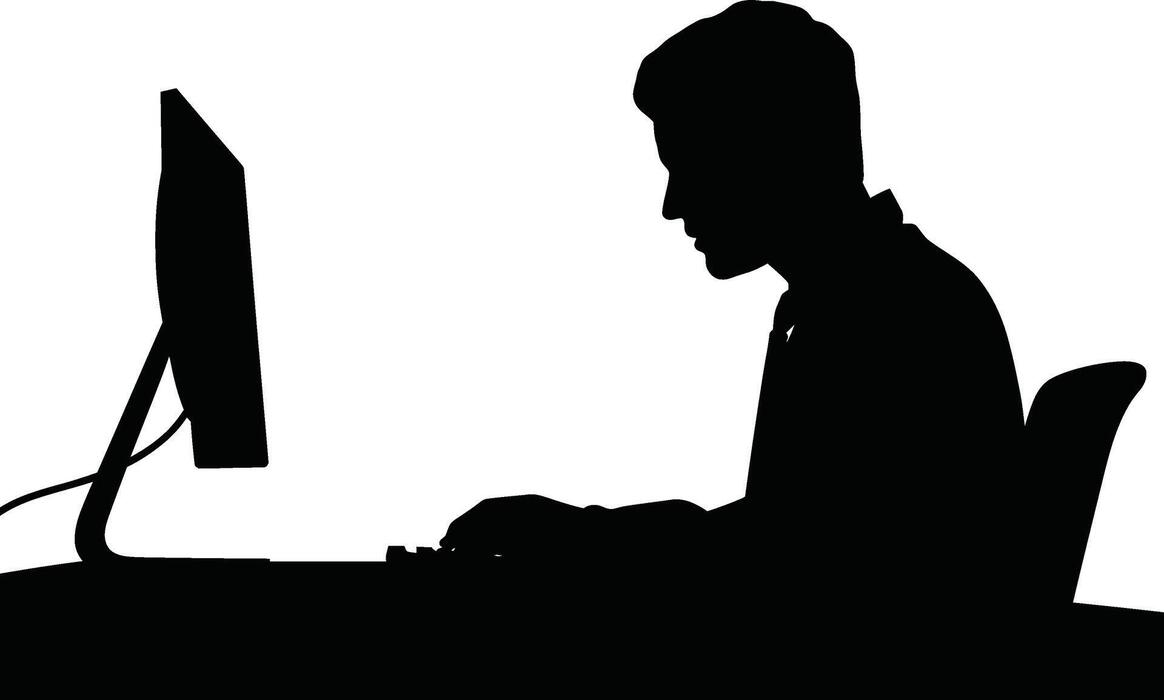Man Computer Vector Art, Icons, and Graphics for Free Download