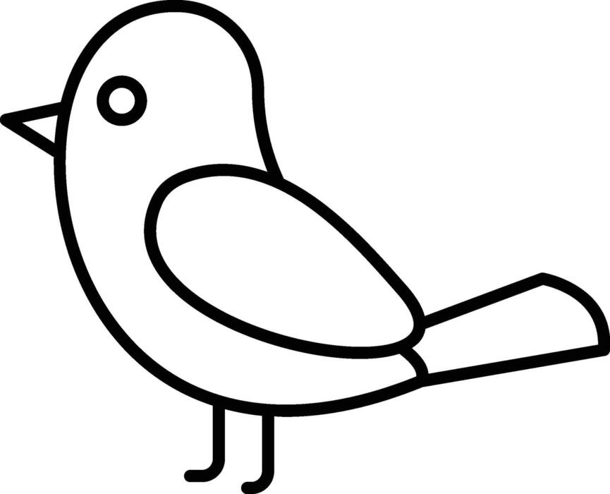 Simple Bird Outline Vector Art, Icons, and Graphics for Free Download