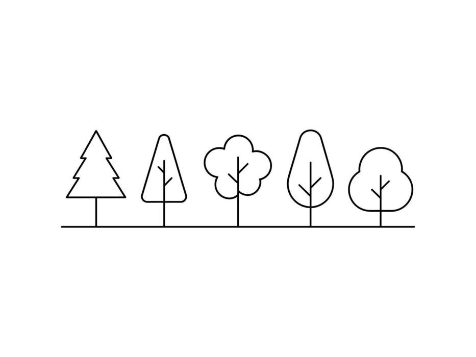 Tree Line Vector Art, Icons, and Graphics for Free Download