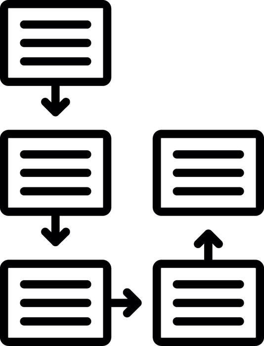 Process Flow Icon Vector Art, Icons, and Graphics for Free Download