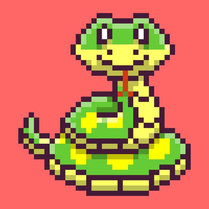 Pixel Snake Vector Art, Icons, and Graphics for Free Download