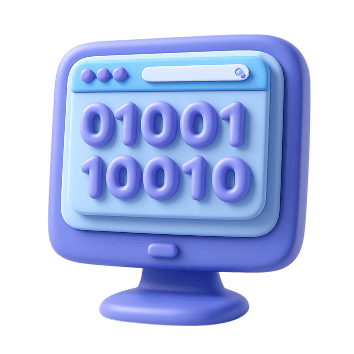 Binary Code PNGs for Free Download
