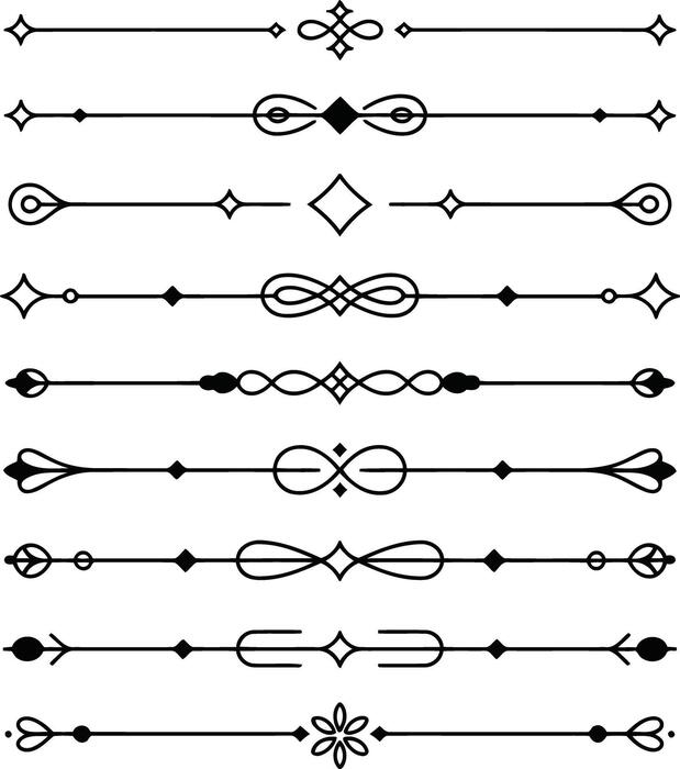 Simple Line Divider Vector Art, Icons, and Graphics for Free Download