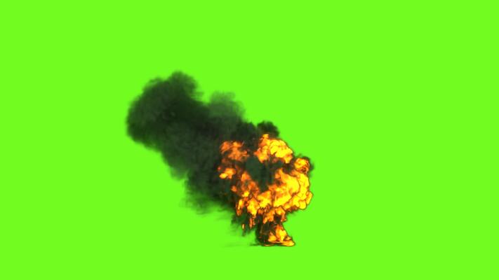 Explosion Green Screen Stock Video Footage for Free Download
