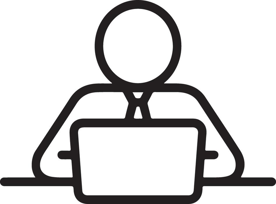 Person Using Computer Vector Art, Icons, and Graphics for Free Download