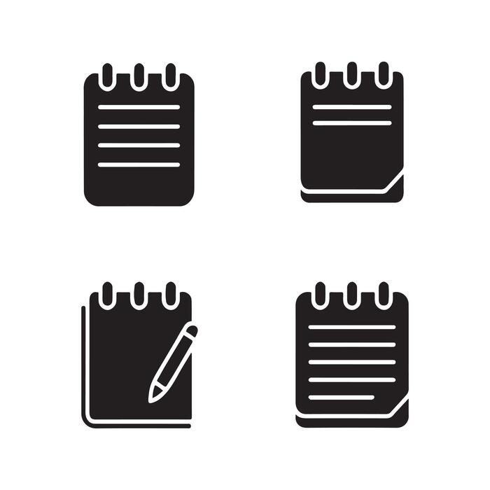 Notepad Logo Vector Art, Icons, and Graphics for Free Download