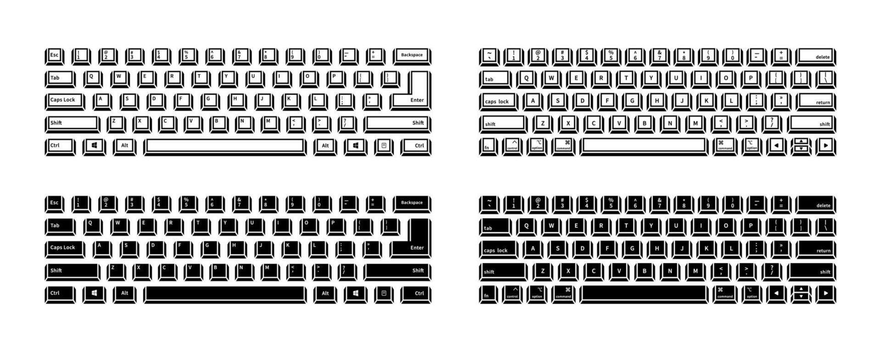 Computer Keyboard Keys Vector Art, Icons, and Graphics for Free Download