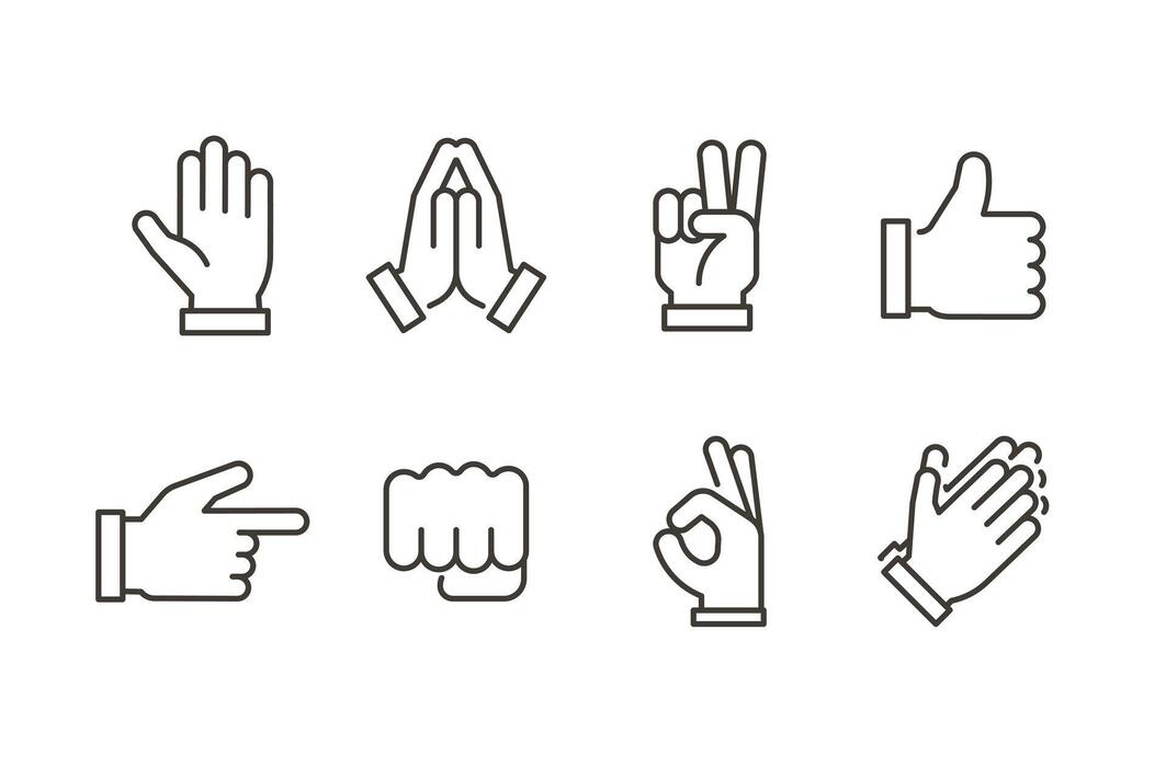 British Sign Language Vector Art, Icons, and Graphics for Free Download