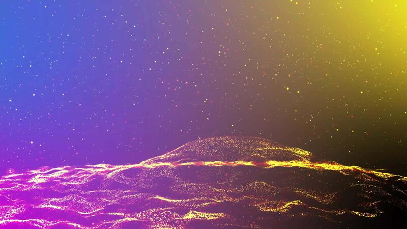 Dynamic wave and particle motion background animation with abstract visual effects 73292576 ...