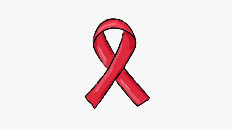 Awareness Ribbon Pulse Animation. 4K Minimal Floating Loop with Soft ...