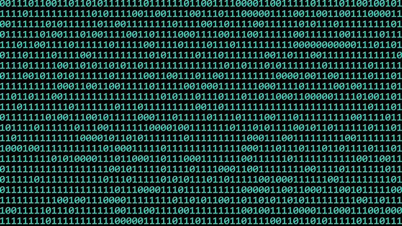 dinámica digital binario código cuadrícula animación sin problemas ...